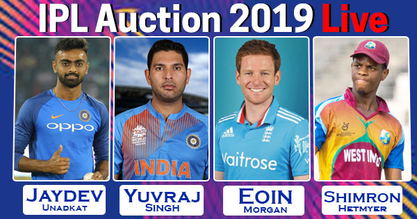 IPL 2019 Auctions live updates: Yuvraj Singh to MI; Dale Steyn unsold
