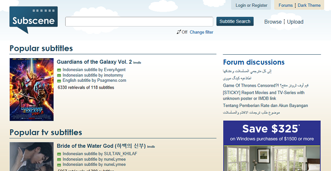 Subscene to Subtitles Box-Best Sites To Download Subtitles For Movies